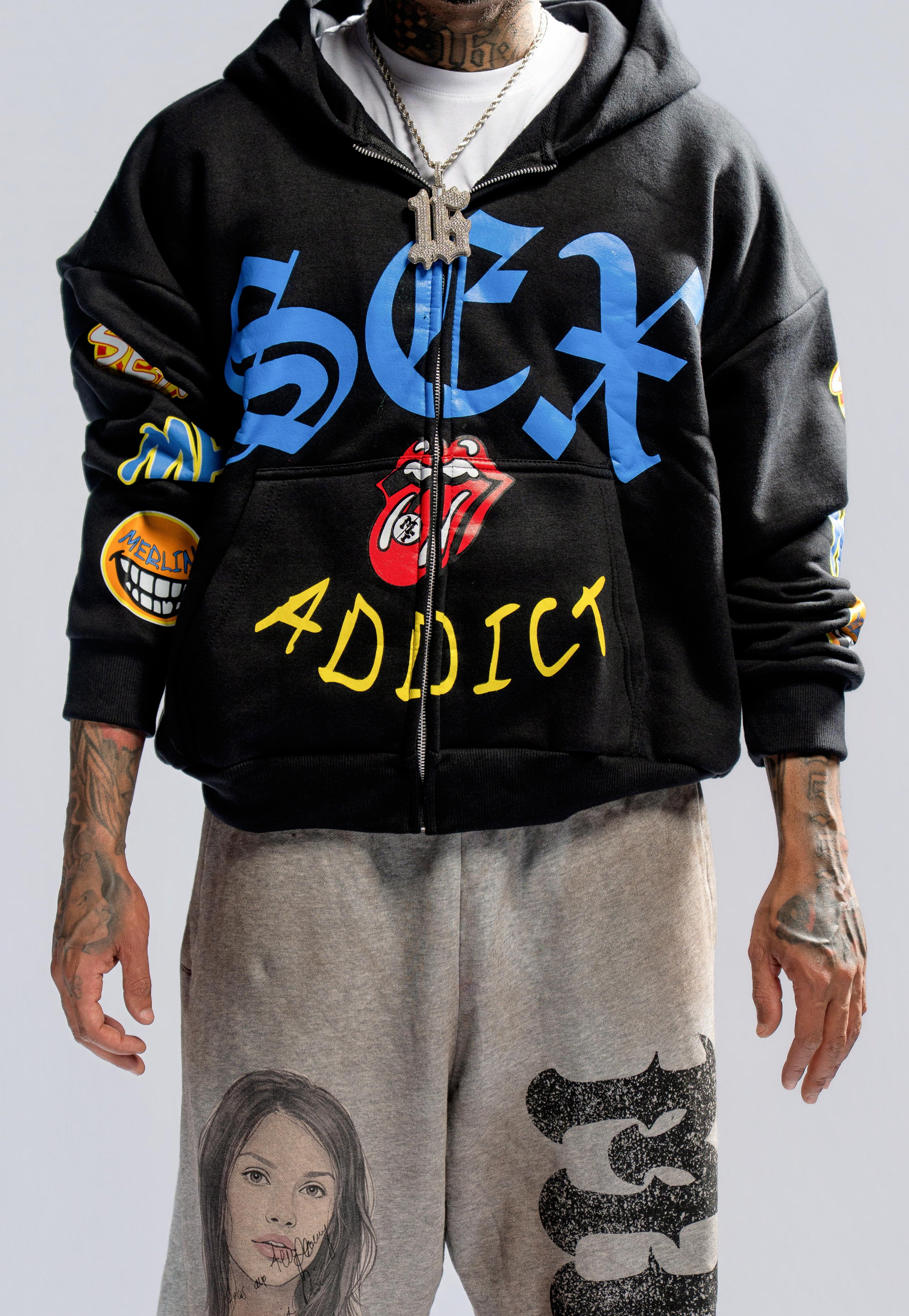 Loaded Addiction Hoodie Black – MerlinsFatherClothing